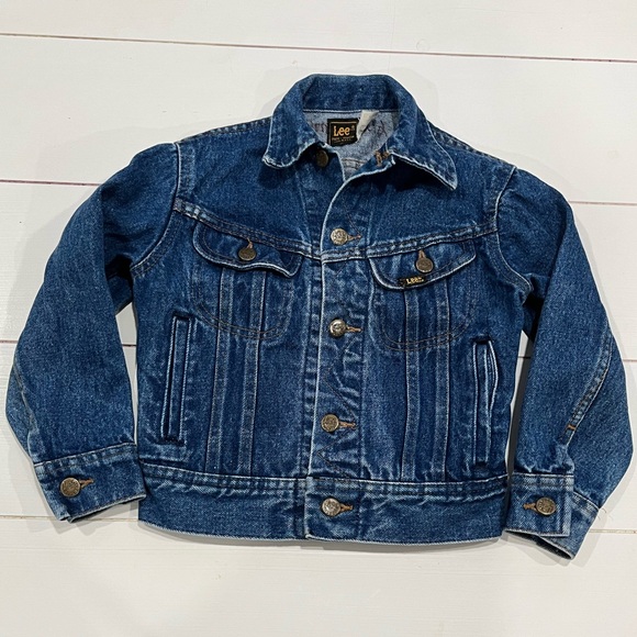 Lee | Jackets & Coats | Lee Jean Jacket Vintage Childs Sz 8 Trucker ...